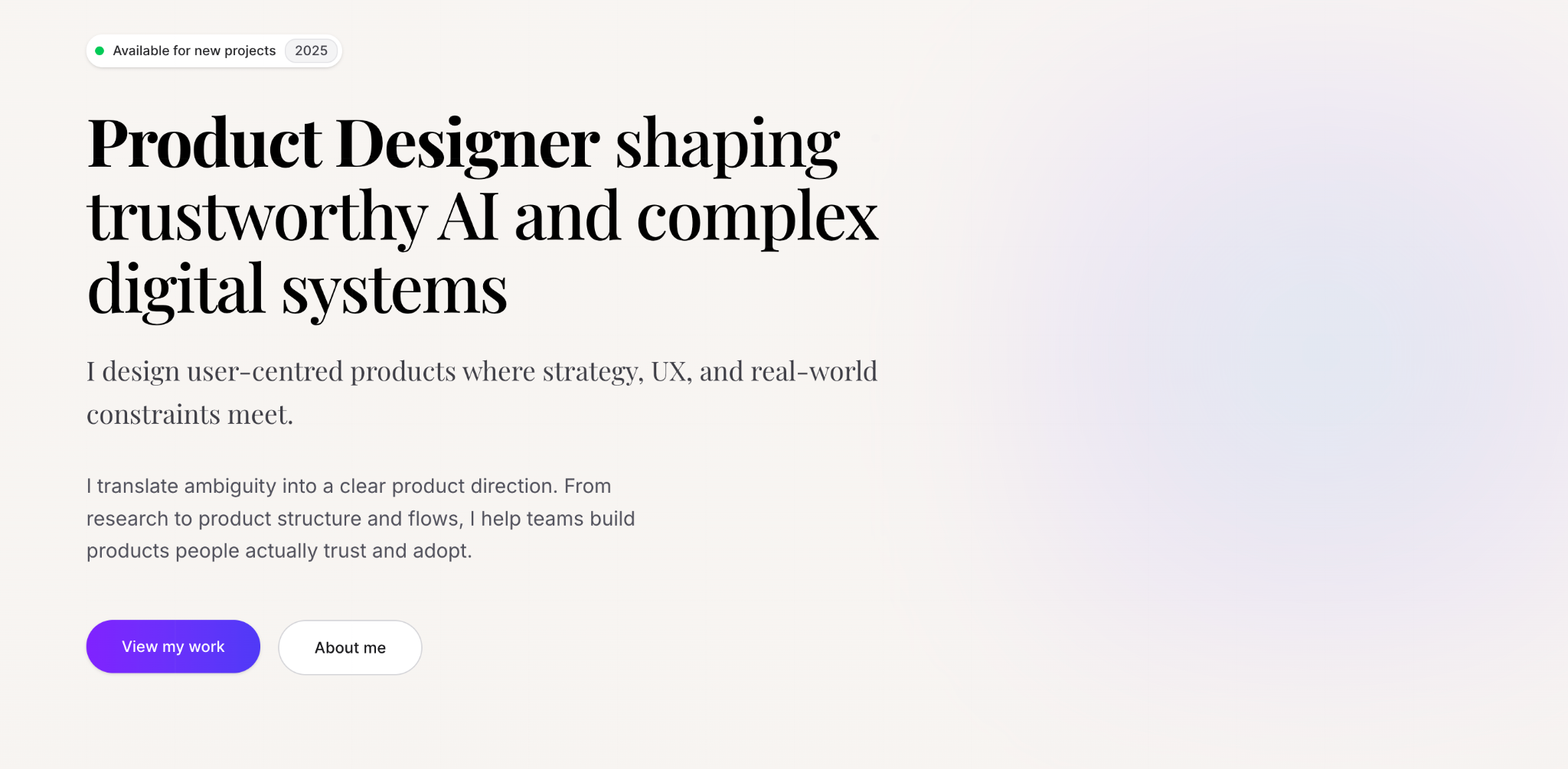 Victoria Taiwo · Product Designer shaping trustworthy AI